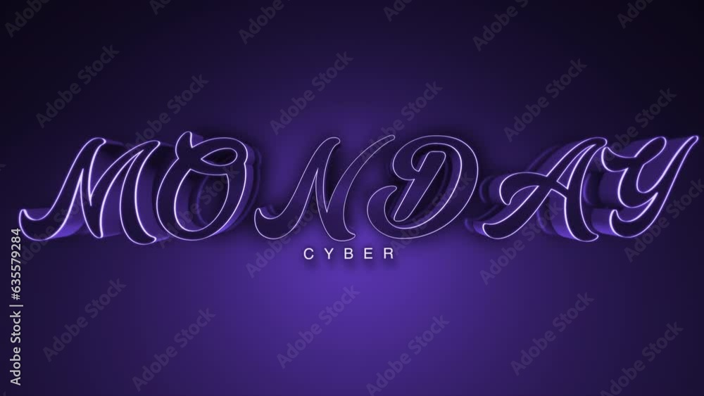 Cyber Monday typography takes a dark turn, rendered in monochrome ...