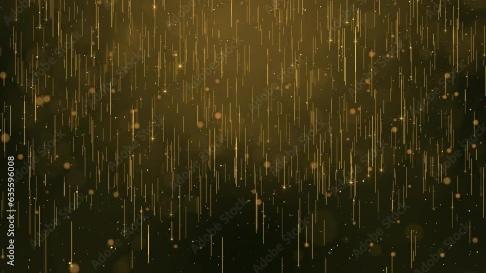 Stage light golden glitter lights particle Elegant golden glowing ...