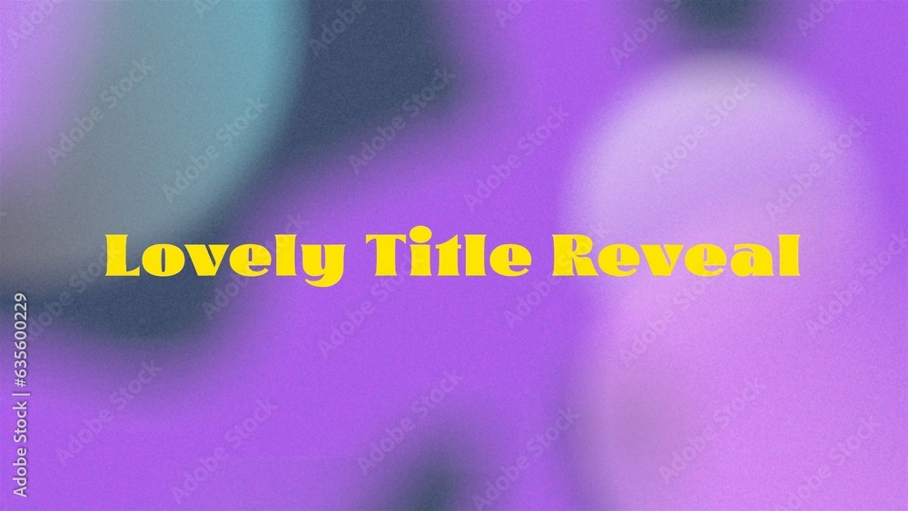 Title text reveal with Gradient background Stock Template | Adobe Stock