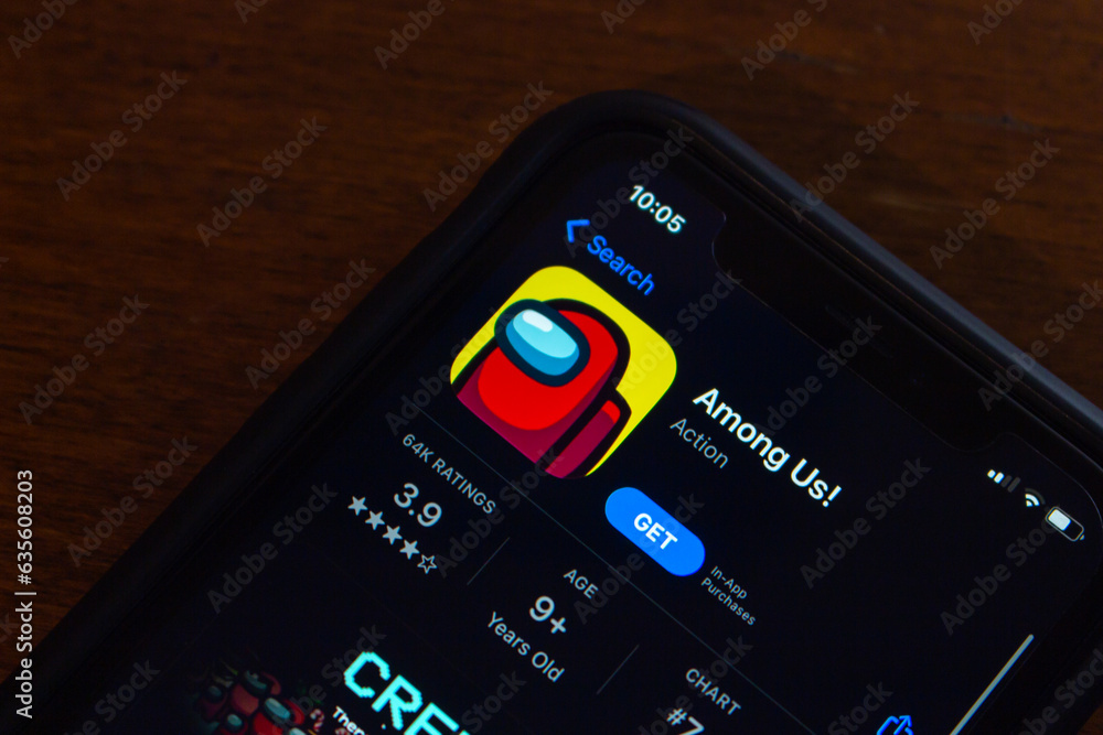 Foto de Vancouver, CANADA - Aug 16 2023 : Closeup logo of Among Us App ...