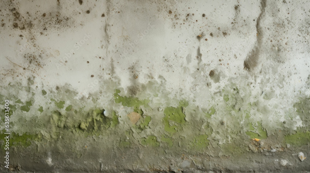 Mold and moss on a wall. Large mildew stain in the house Stock Photo ...