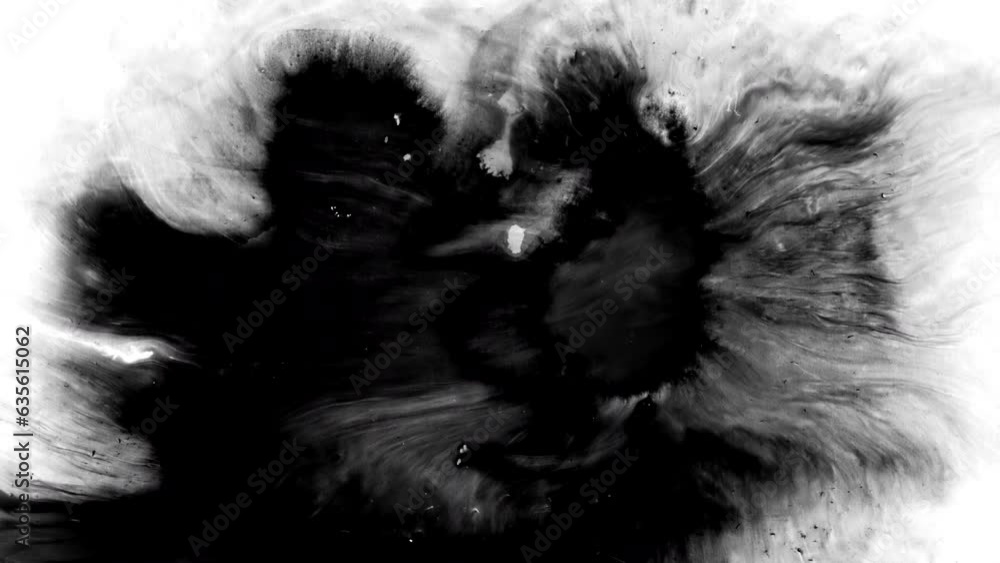 ink transition on white screen, drop texture, ink transition splatter ...
