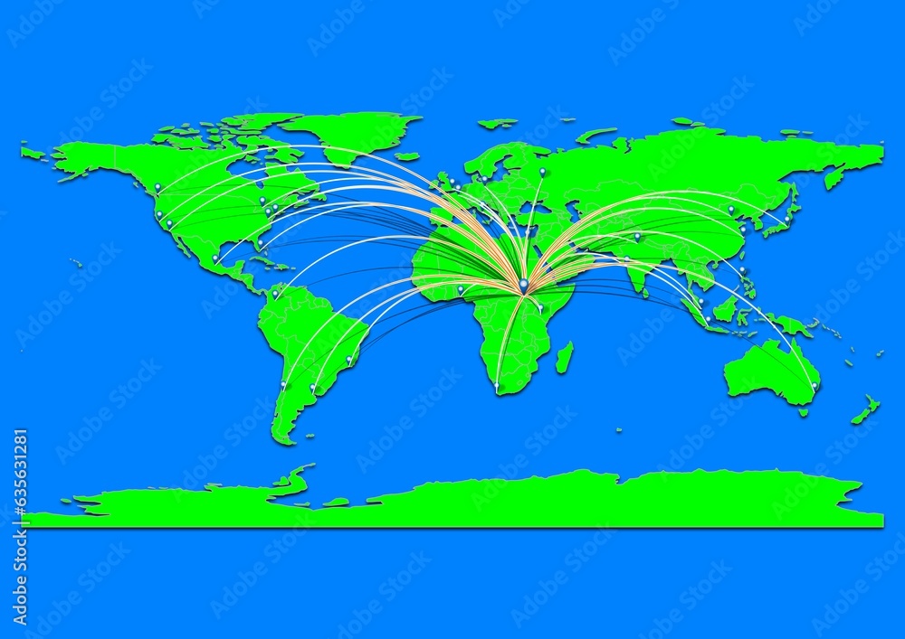Vibrant Rumbek, South Sudan map - Export concept map for Rumbek, South ...