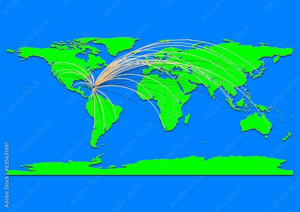 Vibrant San Juan de la Maguana, Dominican Republic map - Export concept ...