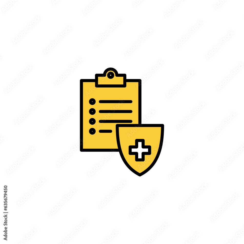 Medical insurance icon vector for web and mobile app. health insurance ...