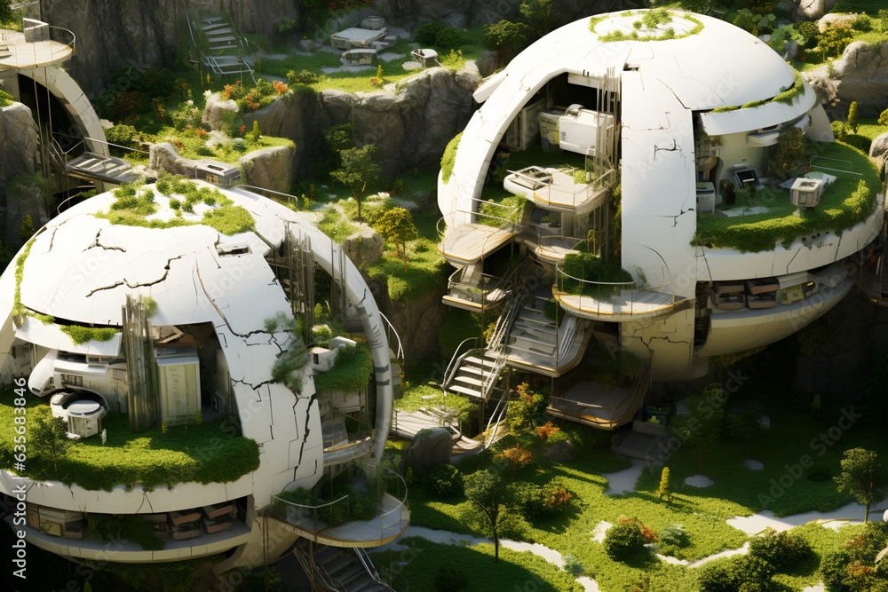 Post-apocalyptic floating dwellings that ingeniously blend survival and ...