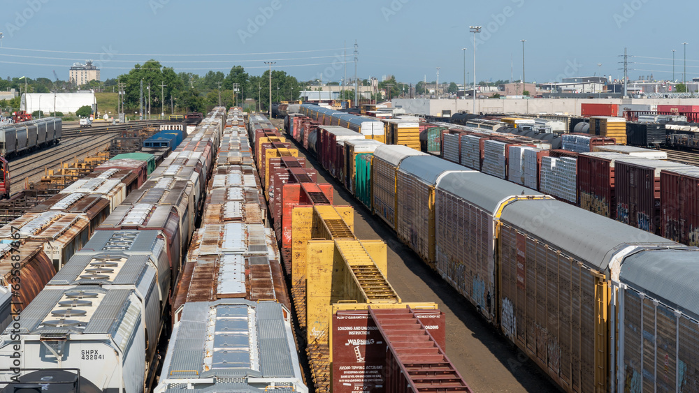 Symington Yard in Winnipeg, Manitoba, Canada, on July 20, 2023 ...