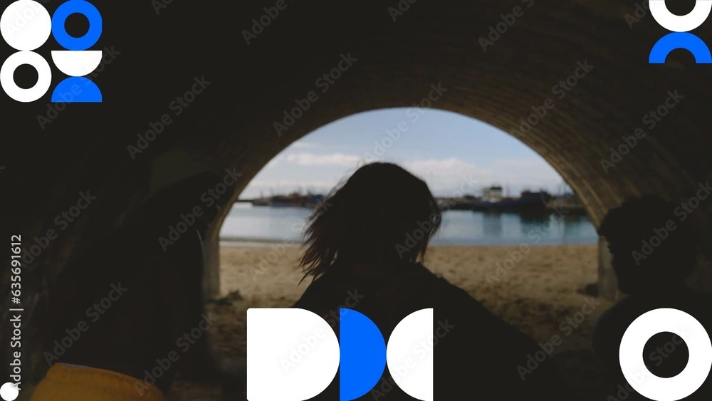 Geometric Shapes Motion Overlays Stock Template | Adobe Stock