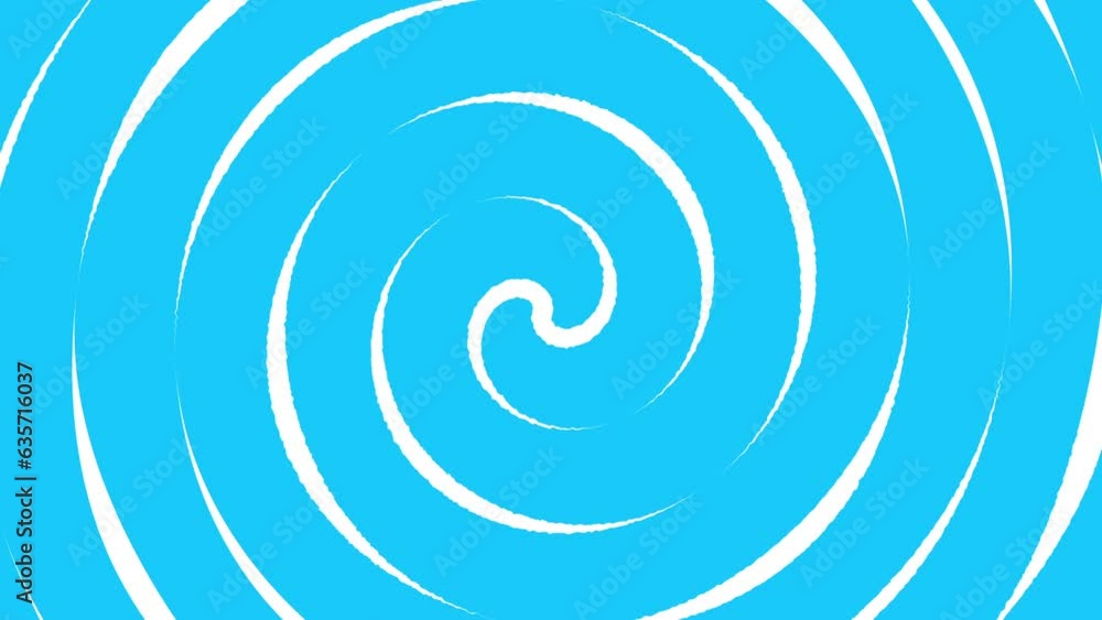 4K Twirl animated rotating spiral background. Overthinking mind twists ...