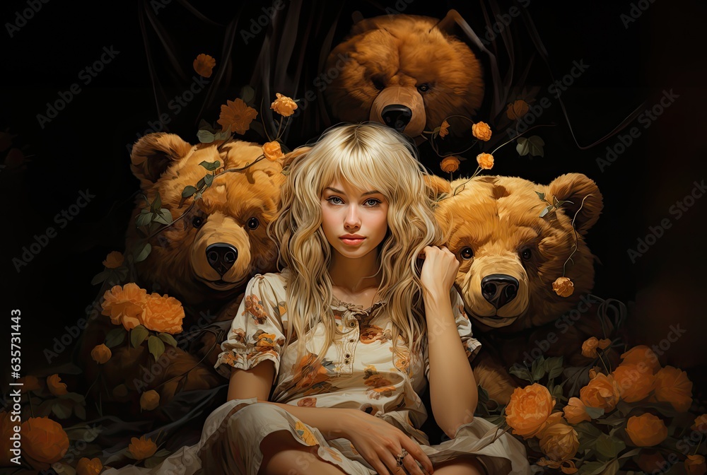 Goldilocks and the Three Bears Stock Illustration | Adobe Stock