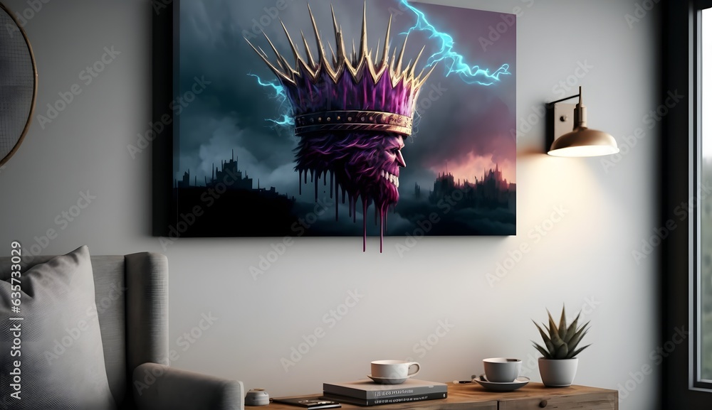 Liquid crown acrylic ink paint splash, abstract background in water ...