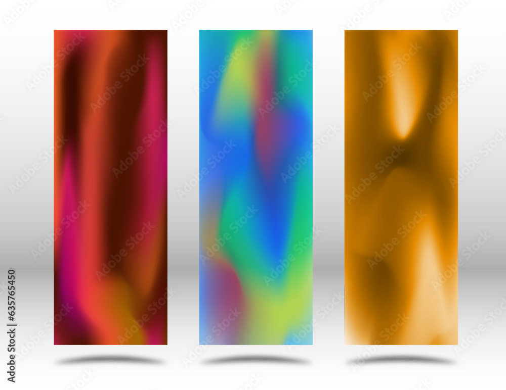 Color gradient background. A set of templates for corporate design. The ...