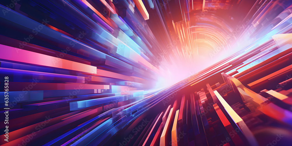 Retro Futurism. Abstract Background with a Blend of Retro and Modern ...