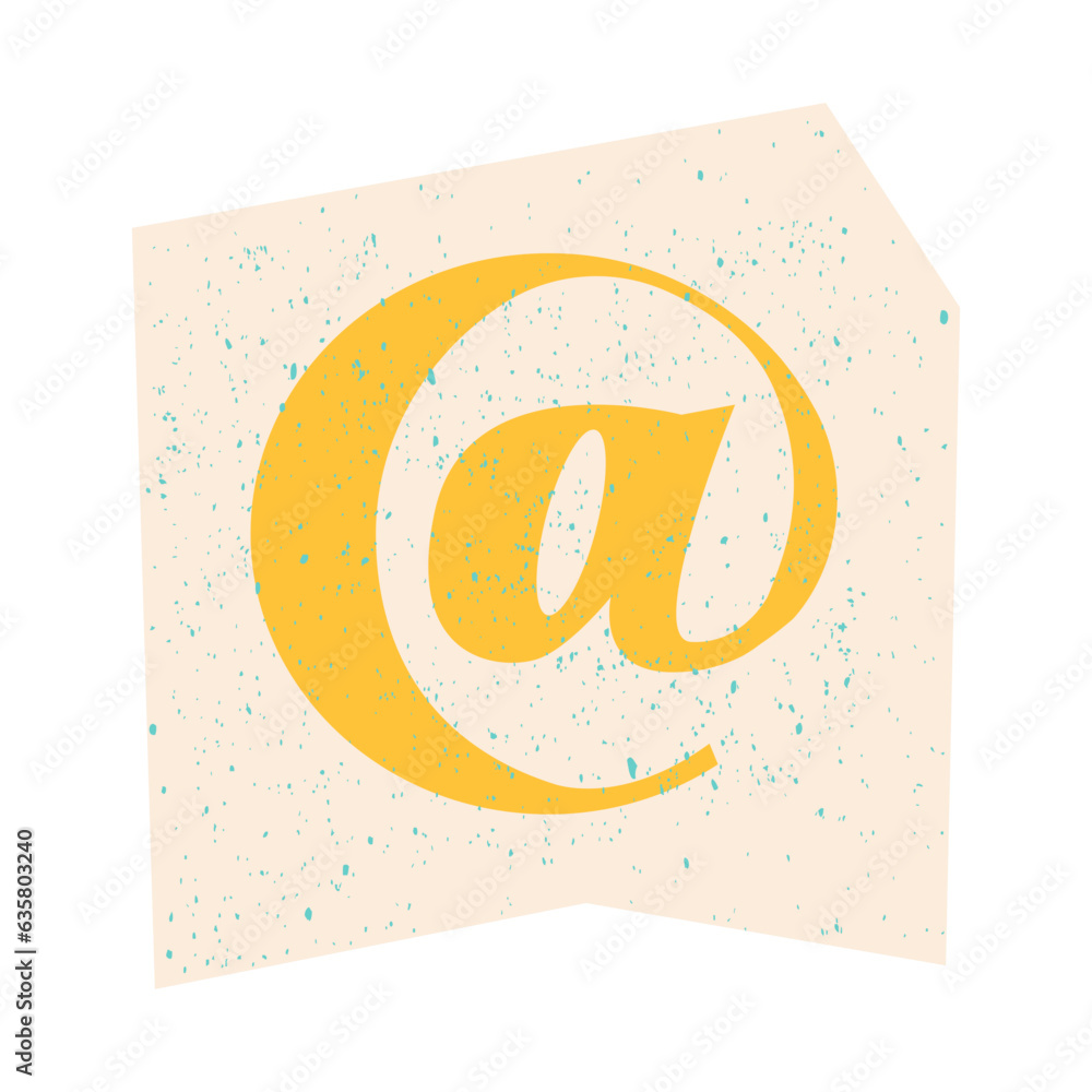 Magazine cutout at sign Stock Vector | Adobe Stock