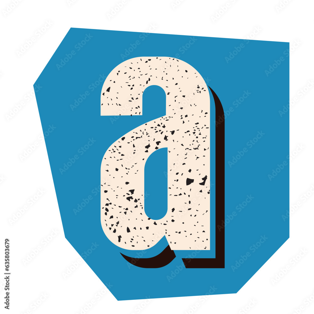 Magazine cutout letter a Stock Vector | Adobe Stock