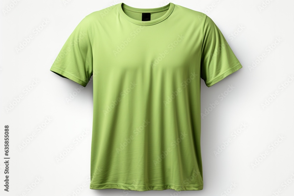 Lime green T-Shirt Mock up template for design print and advertising ...