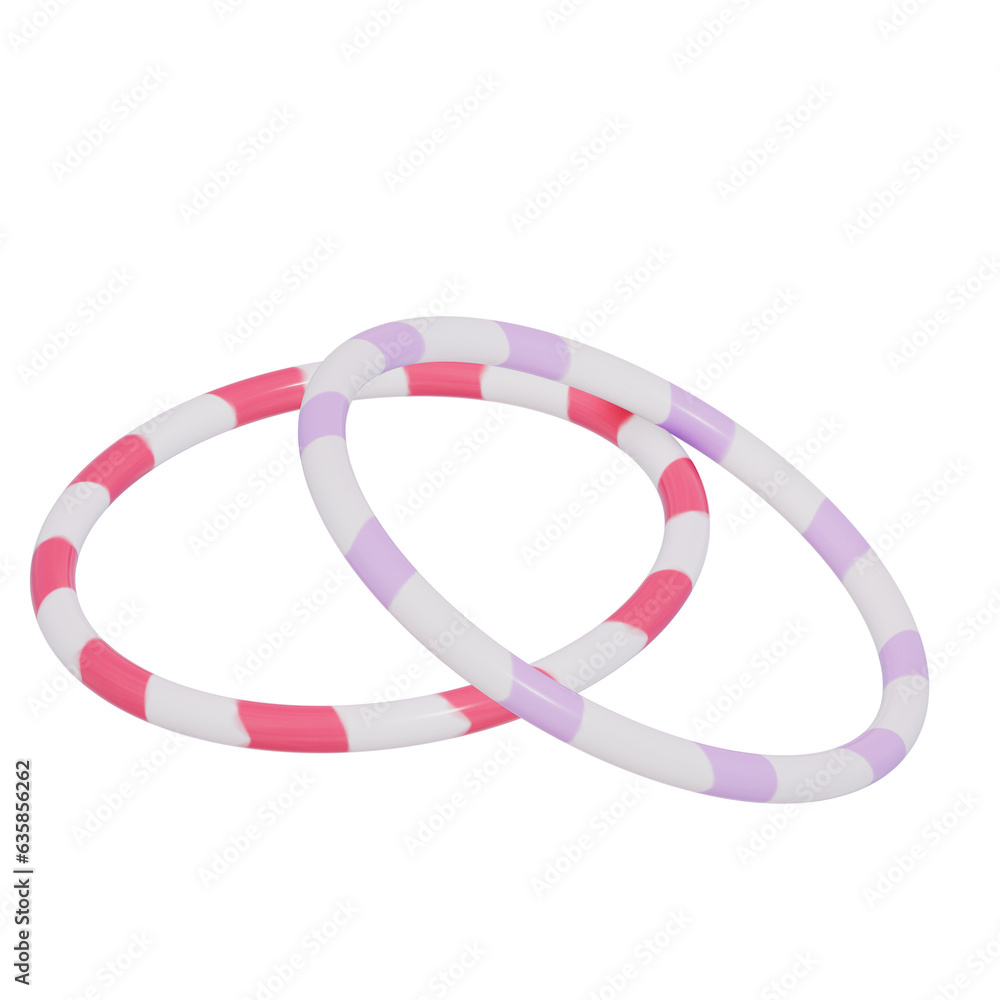 3d Hoola hoop realistic Sport exercise clip art on transparent ...