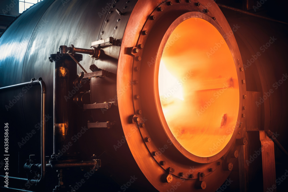 Fiery Macro View: Exploring the Intense Heat and Flames of an ...