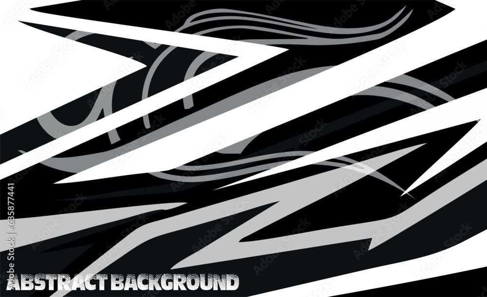 Abstract graphic line racing background kit vector design for vehicle ...