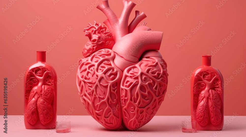 3D human organ systems, Human internal organs. Anatomy. Nervous ...