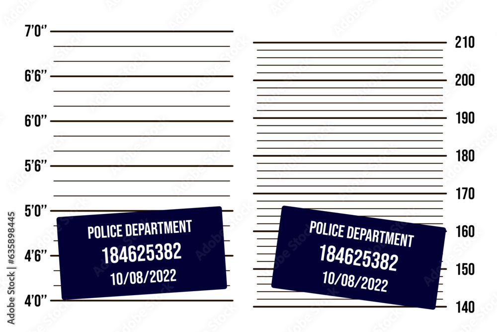 Two scales on white wall with table in front of it: in inches and ...