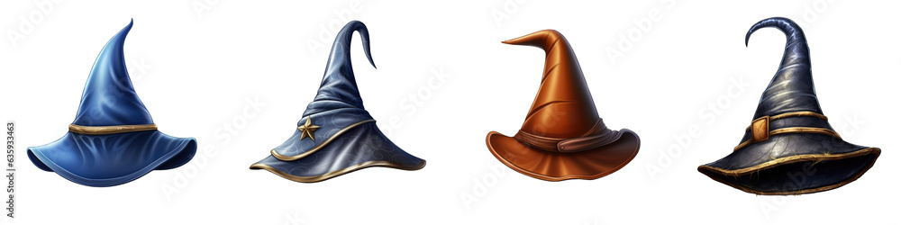 Wizard Hat clipart collection, vector, icons isolated on transparent ...