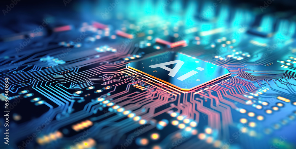 microchip sensor systems.artificial intelligence technology.circuit ...