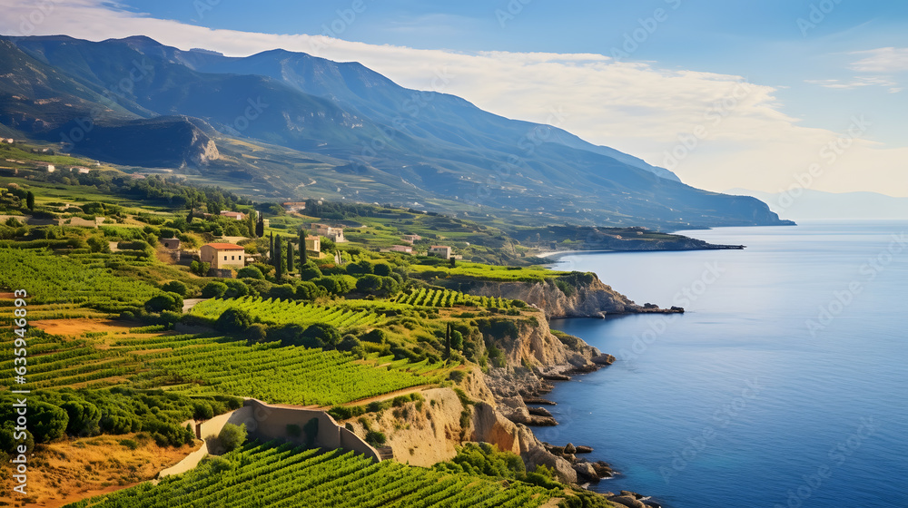 Witness the beauty of the Mediterranean landscape with this awe ...