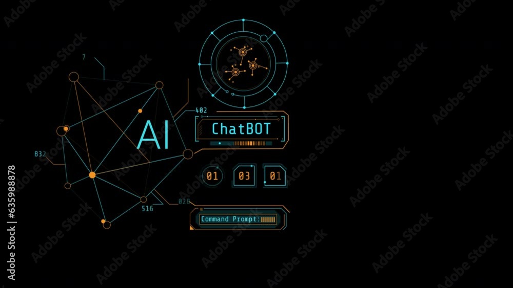 Animated infographics about AI and prompt engineering. Stock Video ...