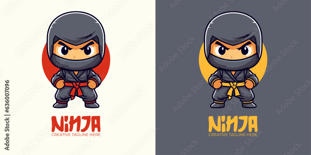 Design Excellence Meets a Cute Colorful Ninja in this Illustration ...