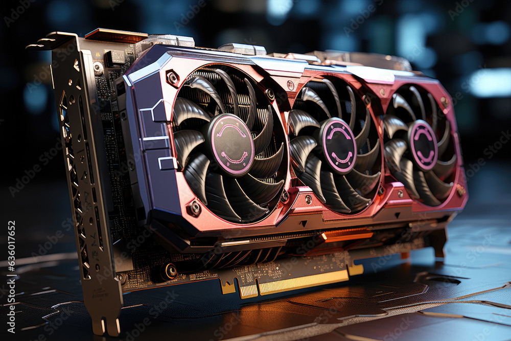 Presenting the concept of a modern high-end GPU (Graphics Processing ...