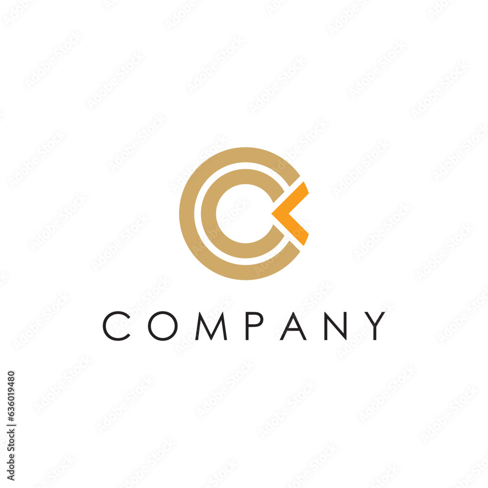 C letter logo design, collaboration logo, communication logo ...