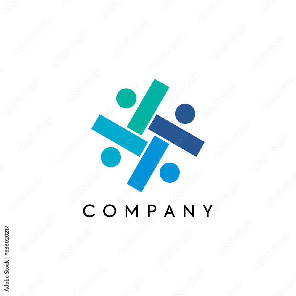Community logo, ngo logo, communication logo, people logo, youth logo ...
