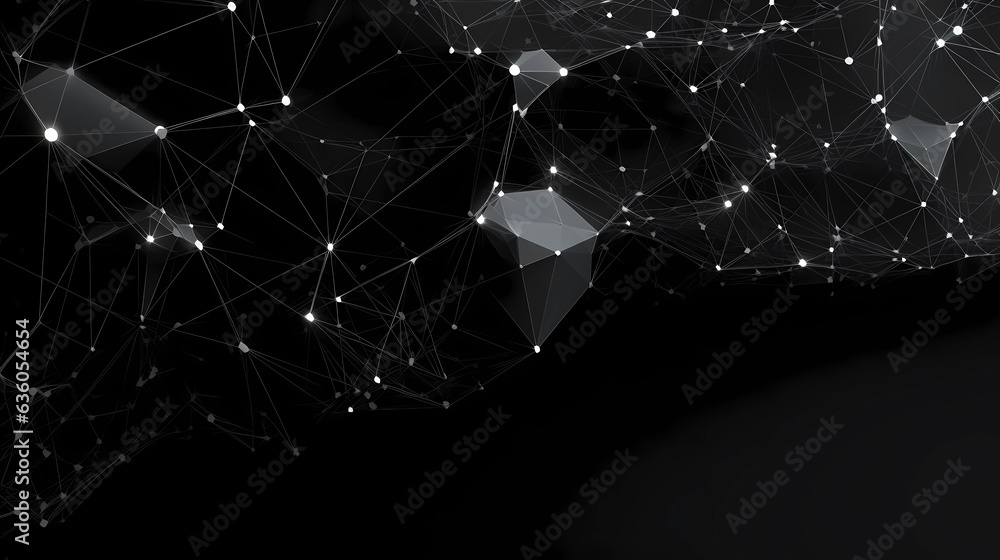 Plexus White Black Background Desktop Wallpaper HD 4k Network Nodes ...