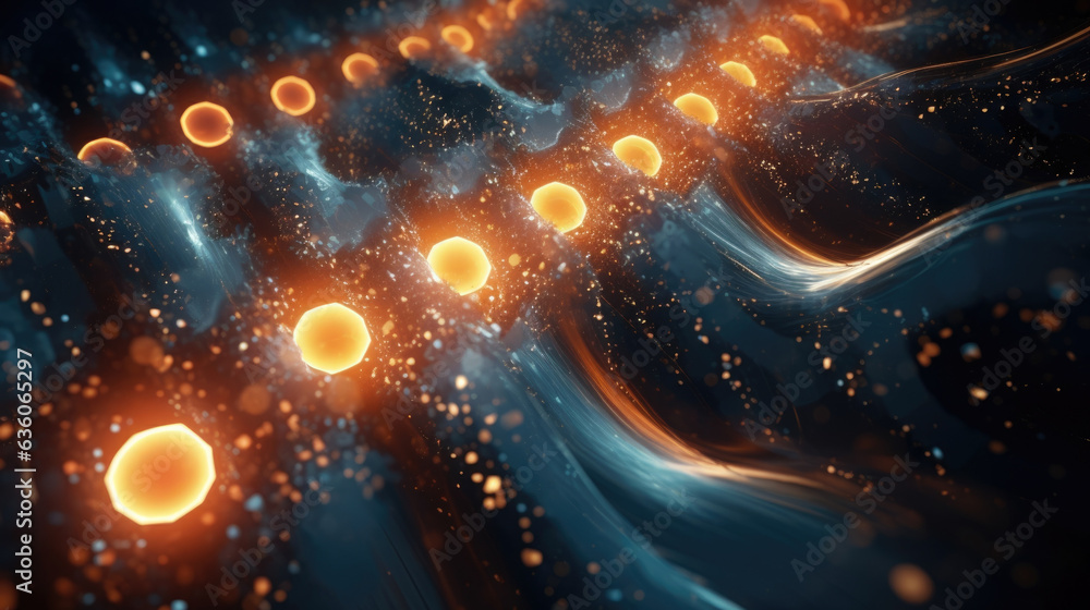 Creating patterns of particles that flicker and move creating new forms ...