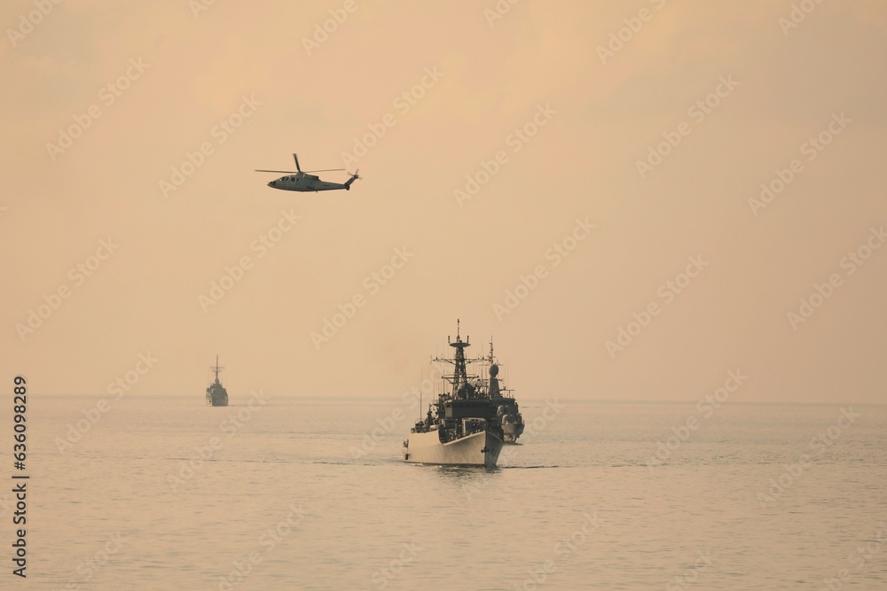 Warship. Naval Forces. Military control of the sea. Protection of state ...