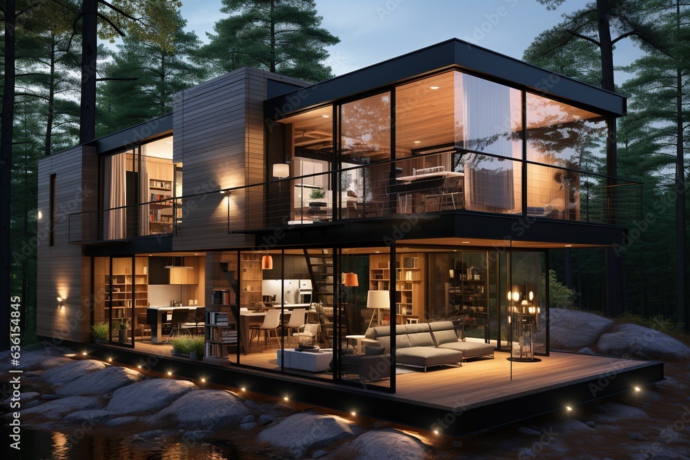 minimalist container house with a focus on simplicity and functionality ...