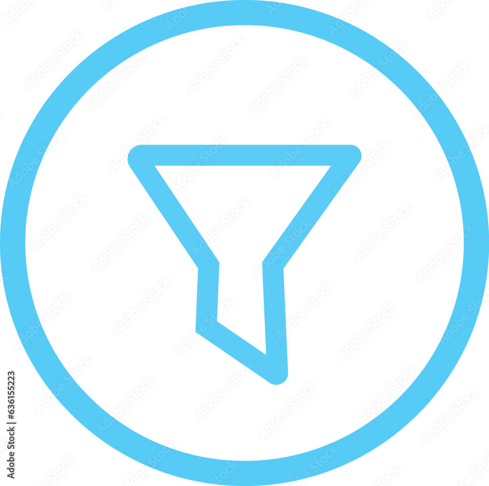 sky Filter icon in trendy line style isolated on white background ...