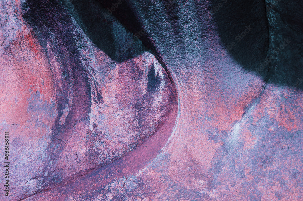 Infrared Alien Cliff Structures Stock Photo | Adobe Stock