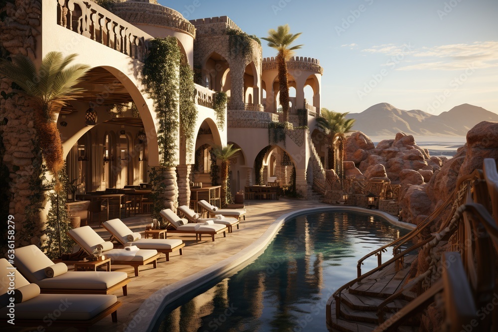 desert oasis resort and spa, offering a peaceful retreat amid sand ...