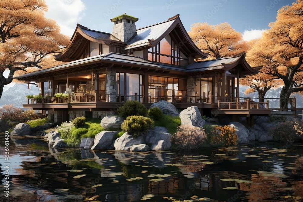 modern Chinese cottage, inspired by traditional rural architecture ...