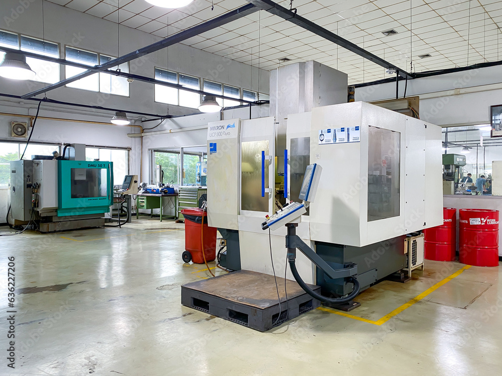 Chonburi Thailand - 18 July 2023: CNC Machine for study in the Thai ...