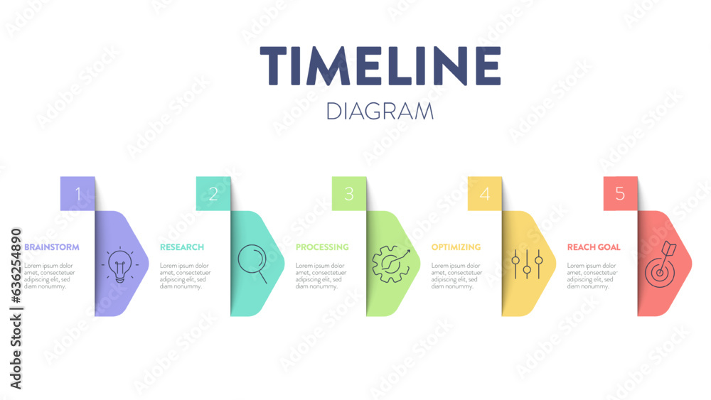Business project timelines diagrams layout template for slide ...