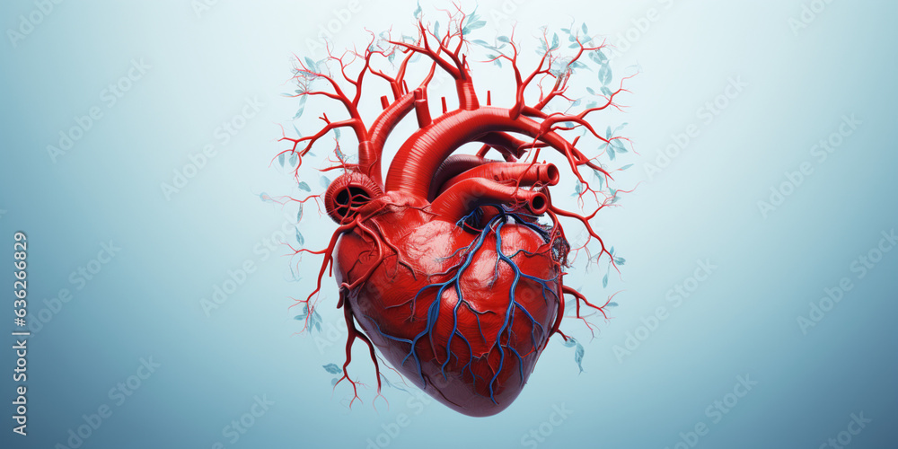 Human Heart Anatomy Illustration, Detailed Human Heart Diagram, Medical ...