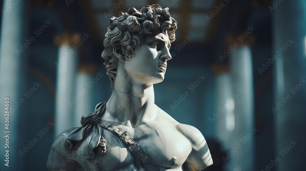 Apollo - The greek god of the sun.generative ai Stock Illustration ...