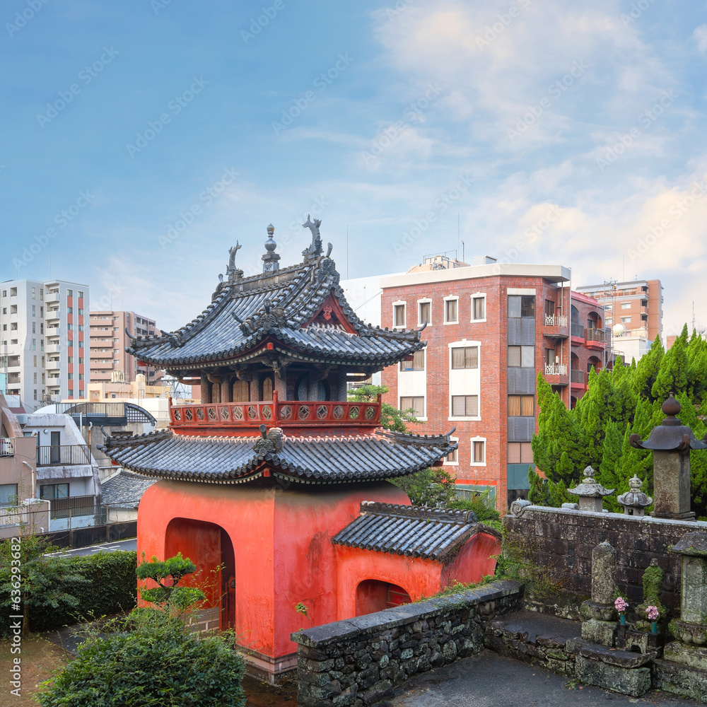 Nagasaki, Japan - Nov 29 2022: Sofukuji temple built in 1629 for ...