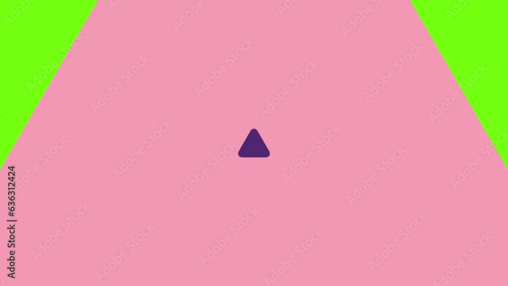 Triangles shape transition pack green screen. Flat animation, motion ...