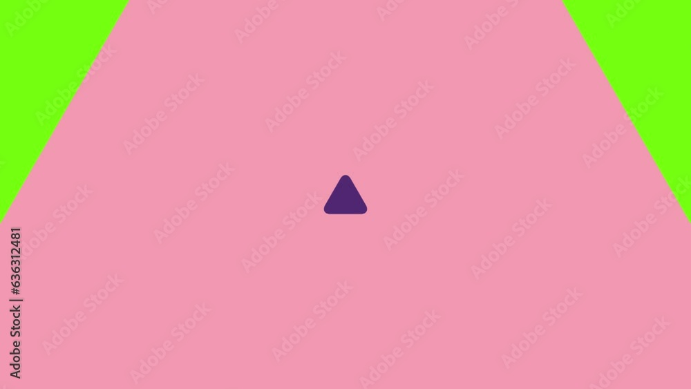Triangles shape transition pack green screen. Flat animation, motion ...