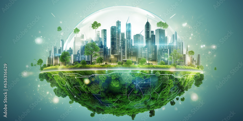 Generative AI of Global communication network with Environment blurred ...