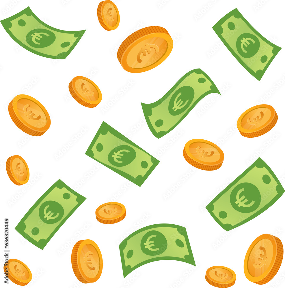 Pièces de monnaie et billets de banque - Pièces d'argent - Banque ...